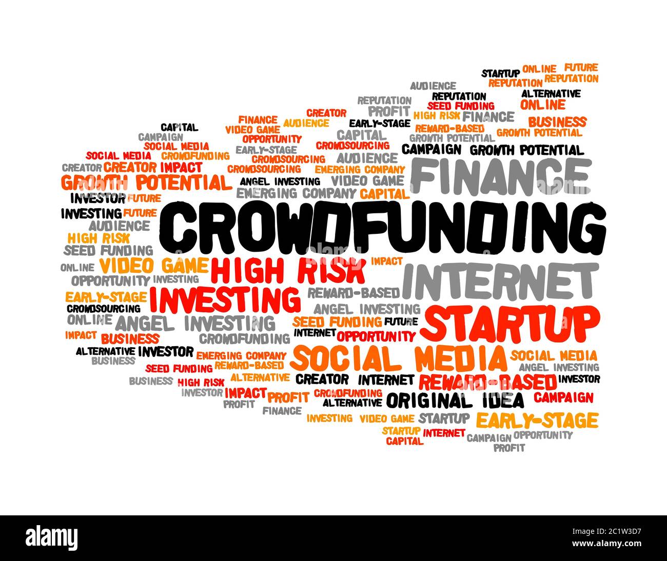 Business concept words financing Cut Out Stock Images & Pictures - Alamy