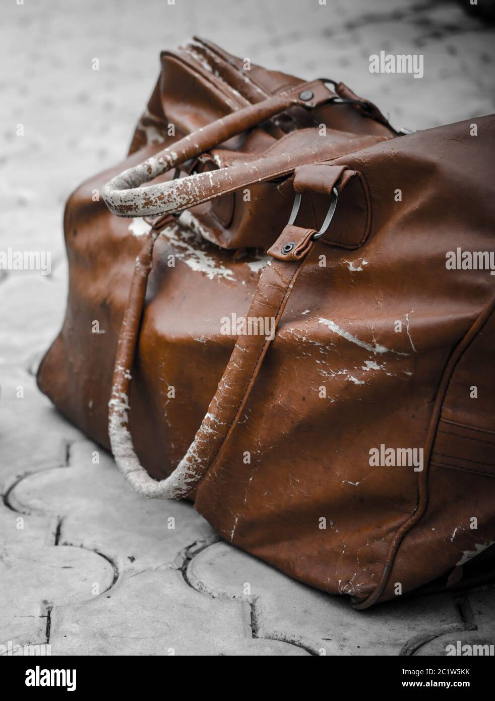 Old brown bag Stock Photo - Alamy