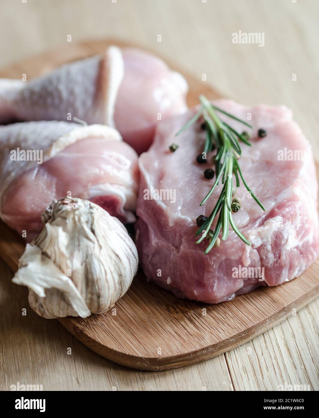 Meat and chicken Stock Photo - Alamy