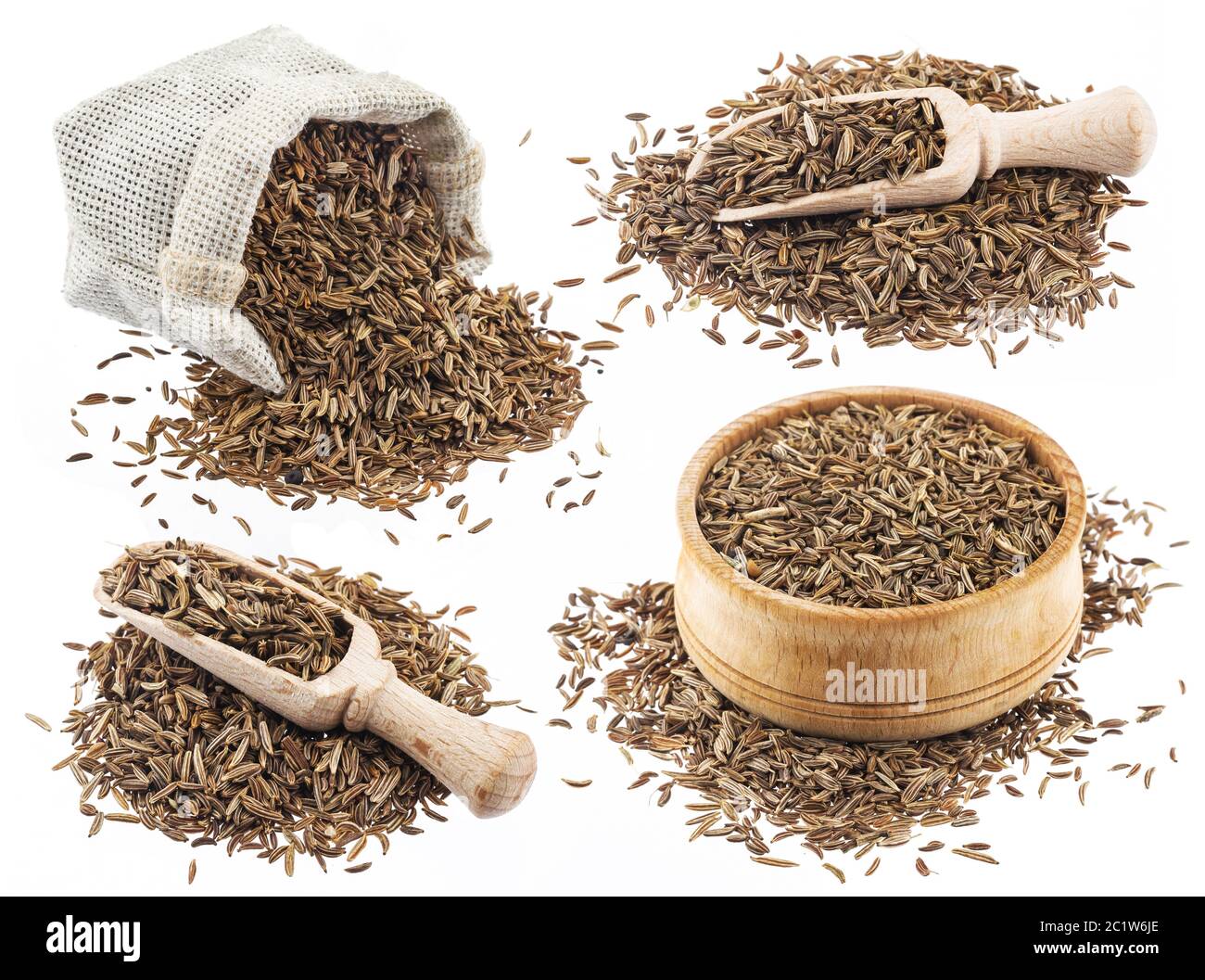 Cumin seeds isolated on white background Stock Photo - Alamy