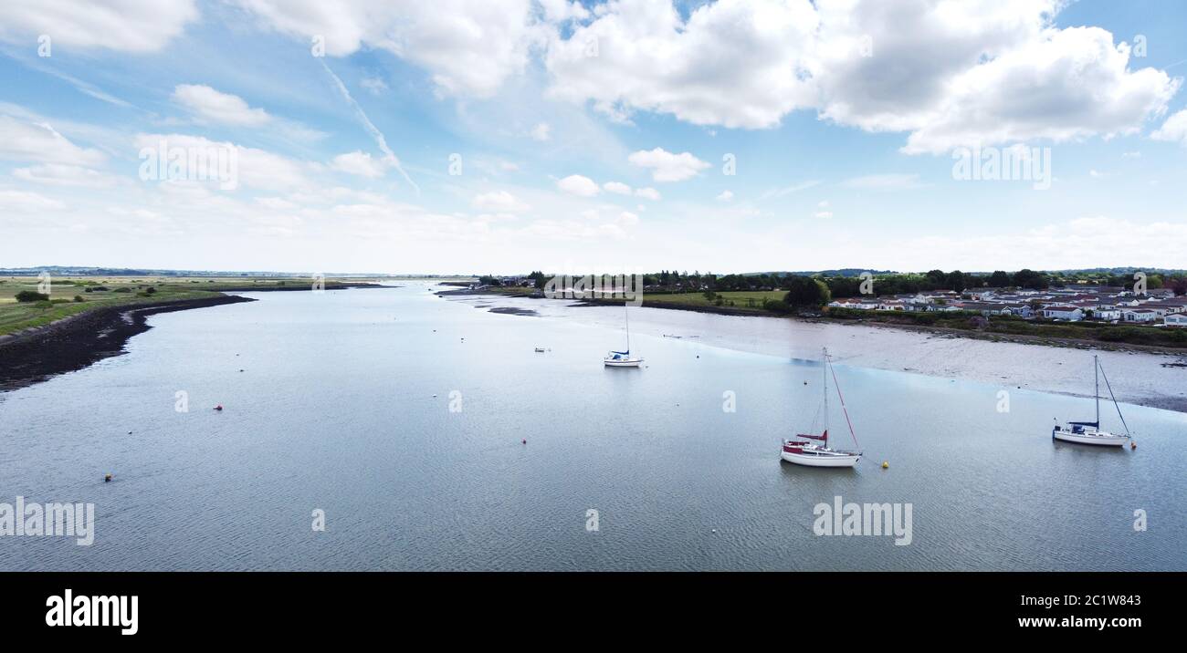 aerial view of the river crouch in south woodham ferrers essex Stock ...