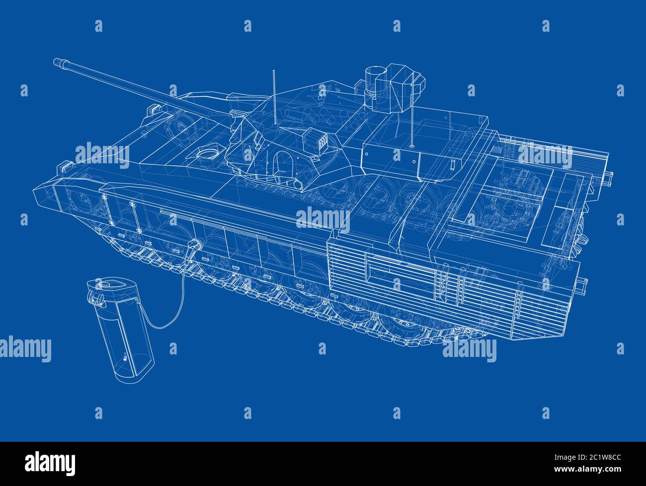 Electric Tank Charging Station Sketch. Vector Stock Vector Image & Art ...