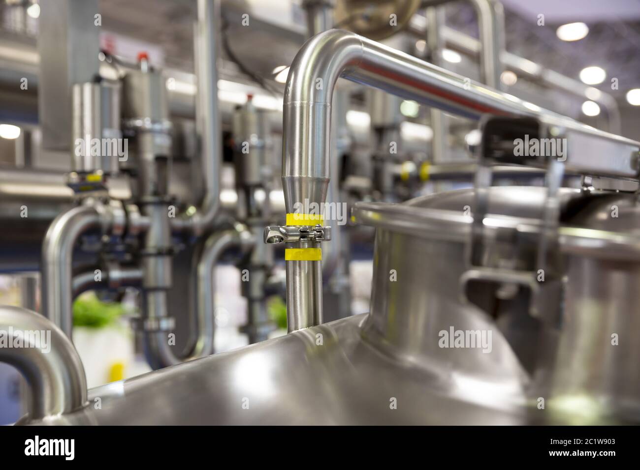 Milk pasteurization system Stock Photo - Alamy