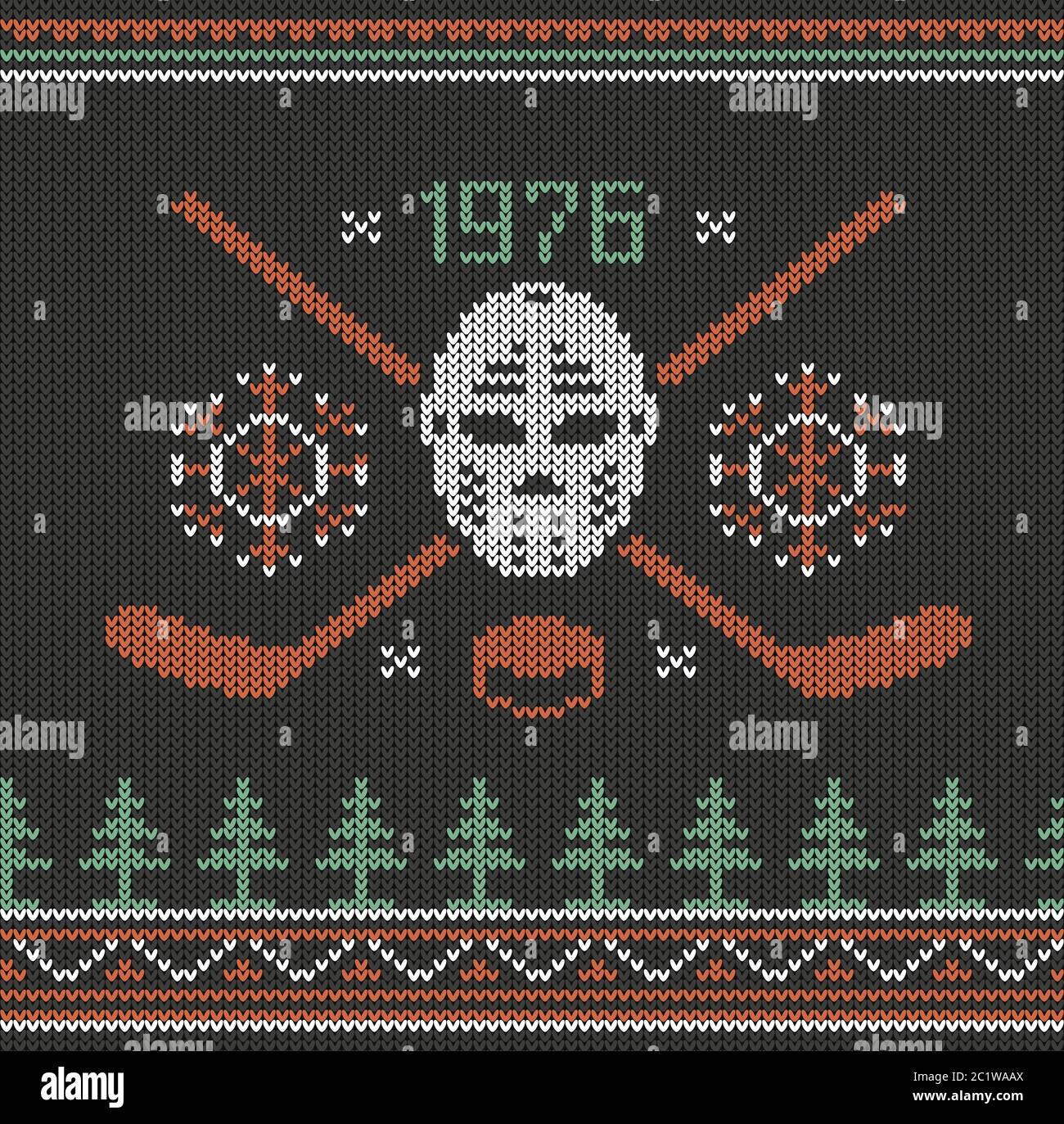 Handmade woolen knitted winter Stock Vector Images - Alamy