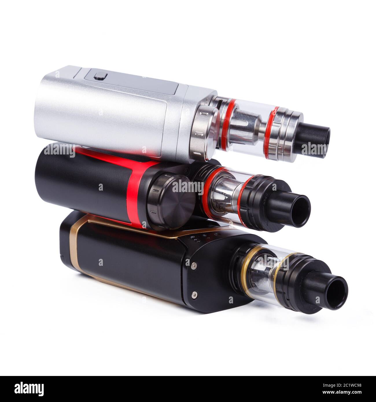 Vaping Device E Cigarette Electronic Cigarette Vape Isolated On The White Background
