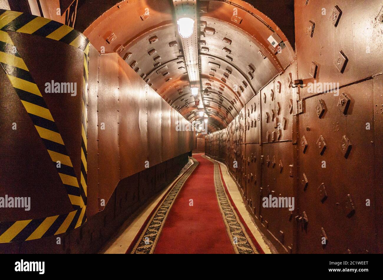 Underground Tunnel Abandoned Bunker From Cold War Anti Nuclear