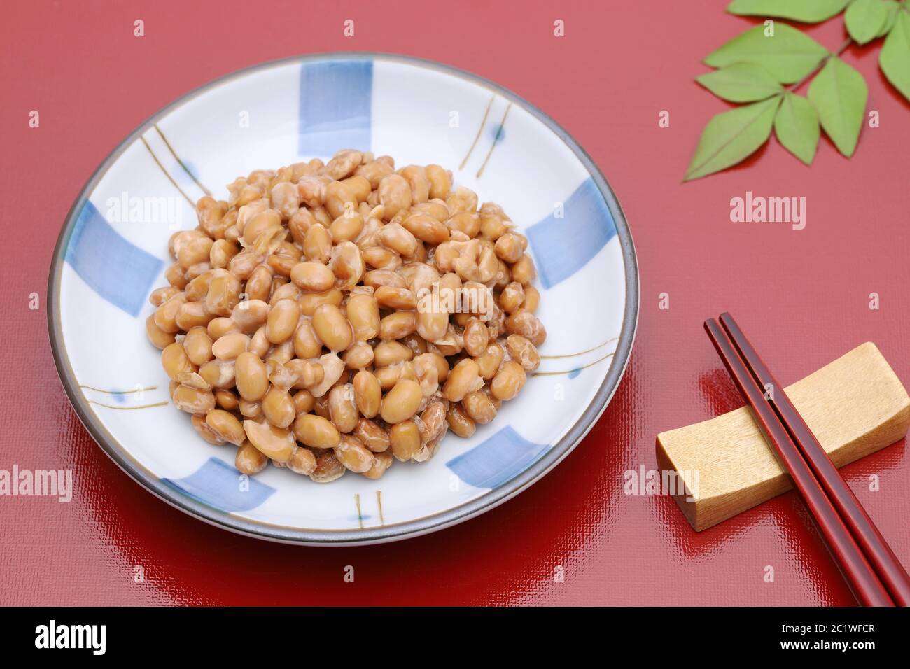Japanes food, fermented soy bean natto in dish Stock Photo - Alamy
