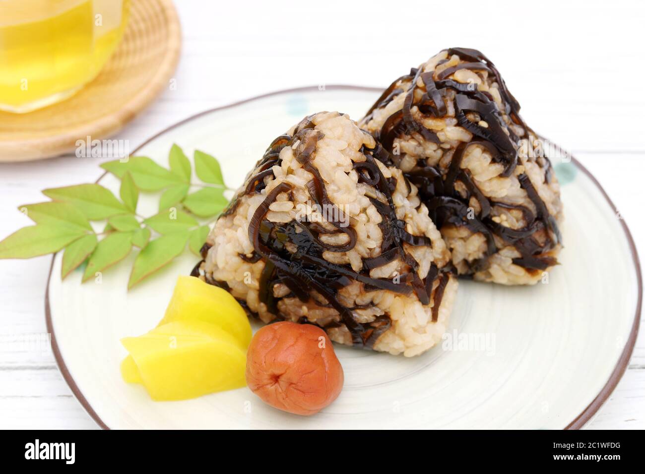 Onigiri, Japanese food, Japanese rice ball, rice triangle with seaweed ...