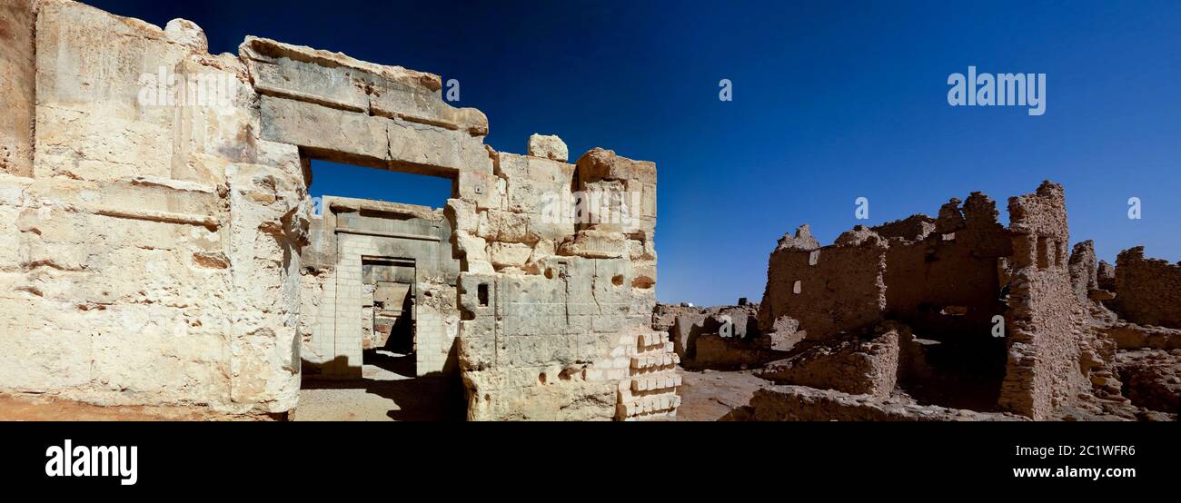Ruins of the Amun Oracle temple in Siwa oasis, Egypt Stock Photo - Alamy