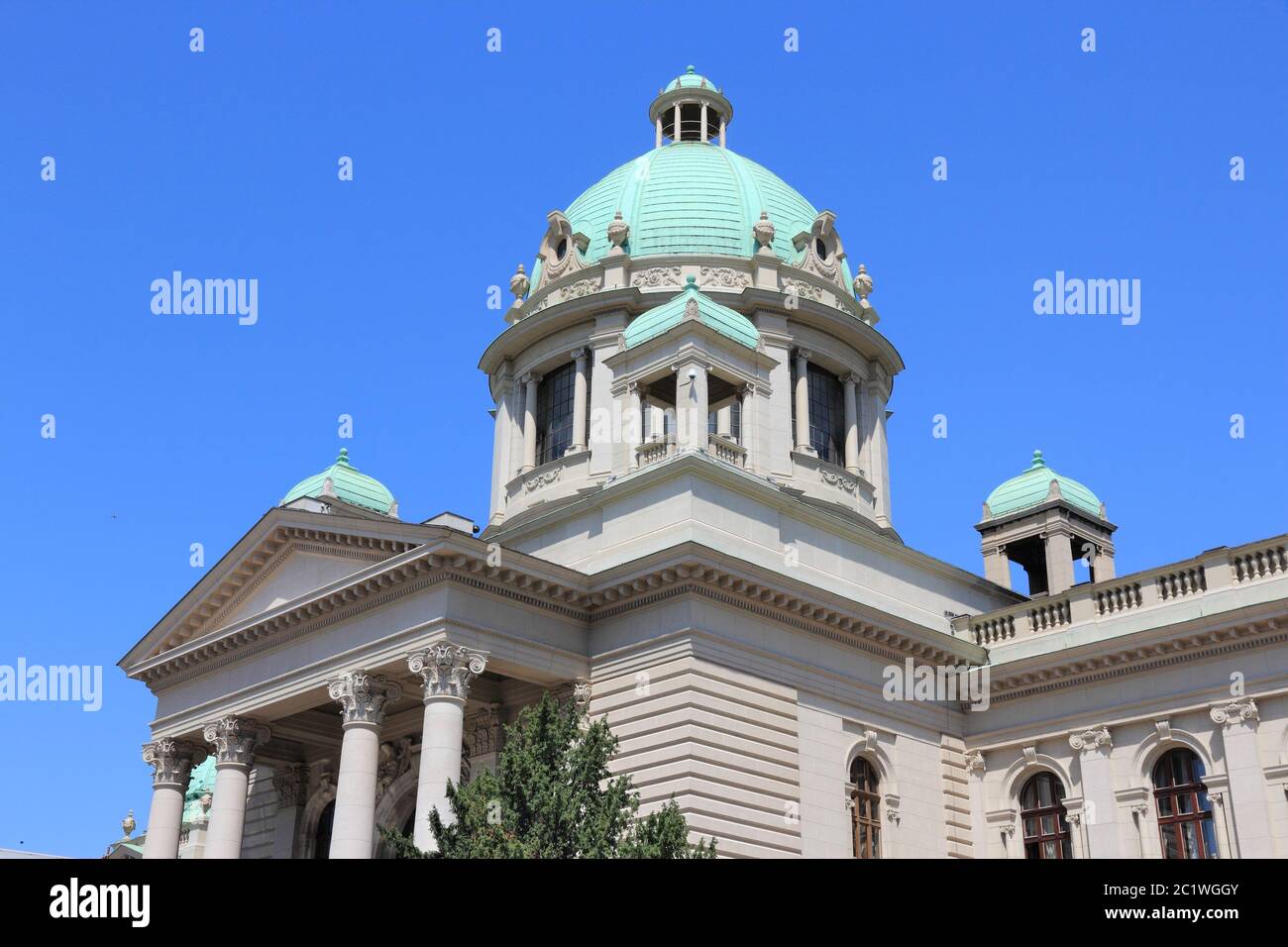 Parliament of Serbia - government building in Belgrade Stock Photo - Alamy