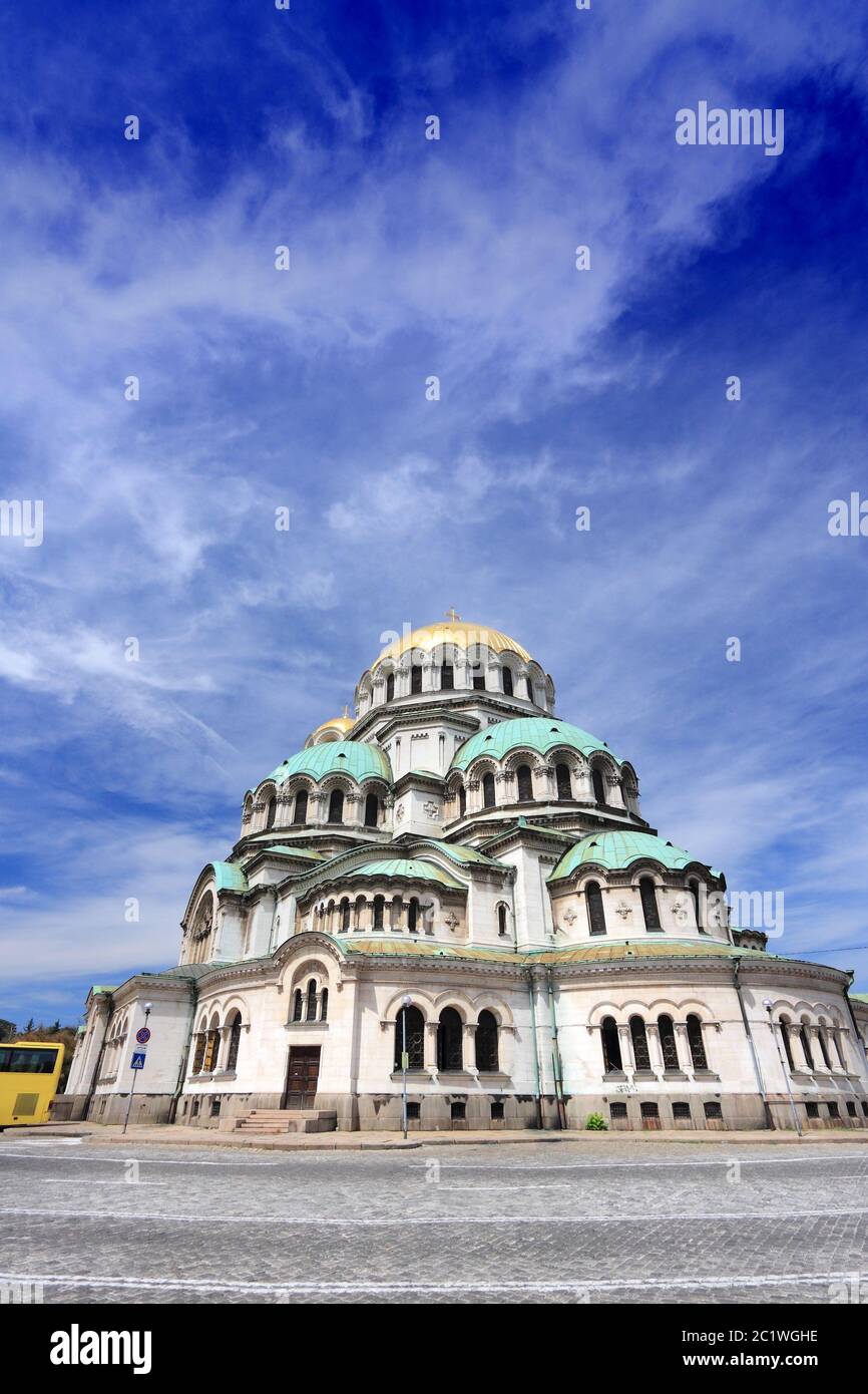 Sofia Bulgaria. Balkan landmarks. Alexander Nevsky Cathedral in Sofia ...