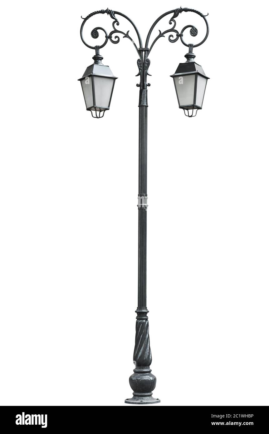 Street lamppost, isolated Stock Photo - Alamy