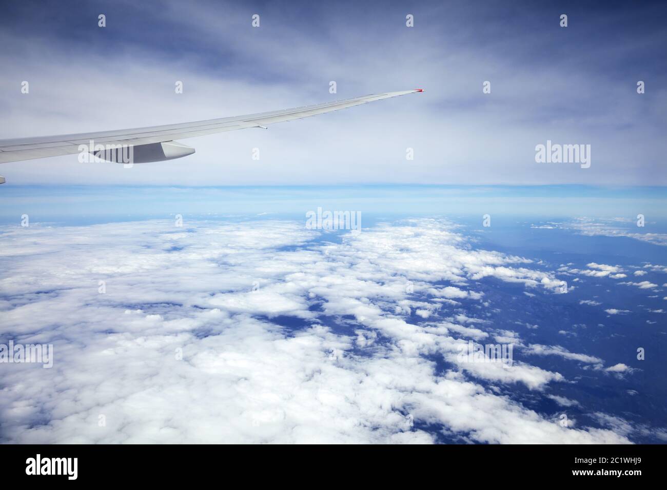 View from an airplane Stock Photo - Alamy