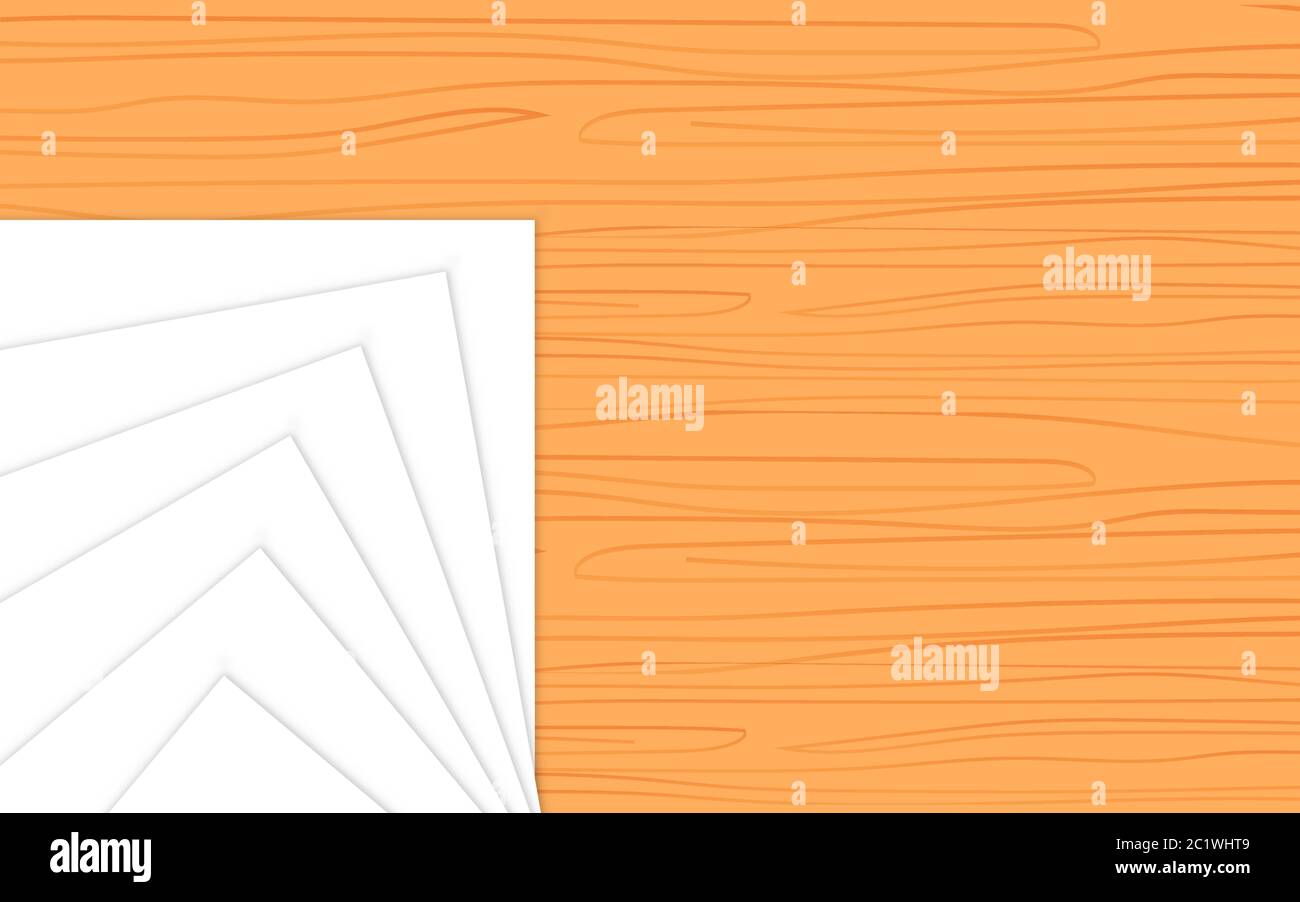 Office supply on table Stock Vector Images - Alamy