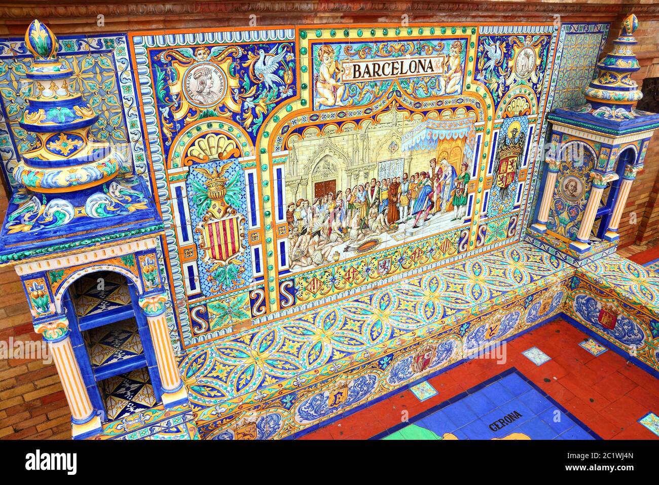 Barcelona tiles hi-res stock photography and images - Alamy
