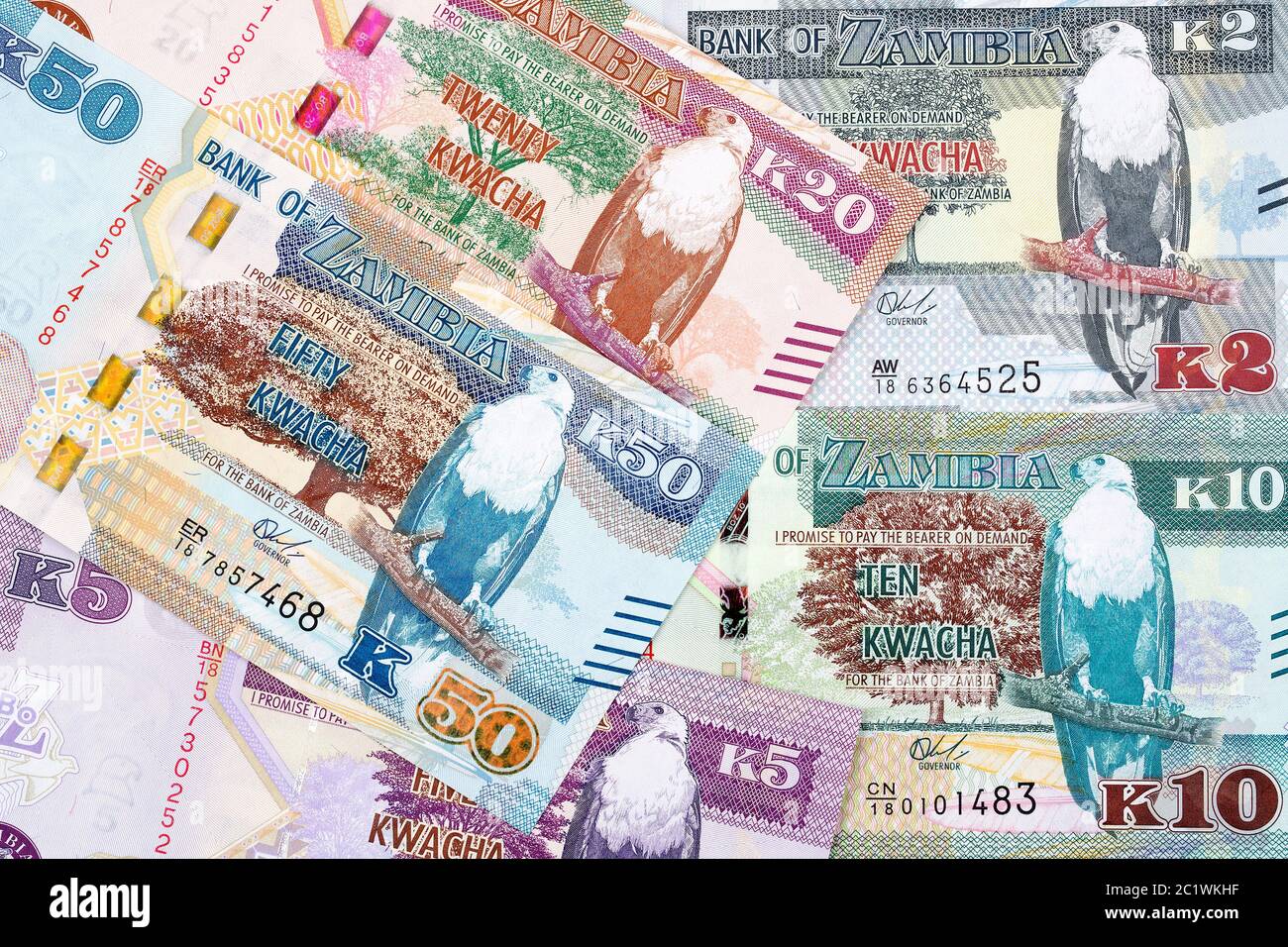 Money from Zambia, a background Stock Photo - Alamy