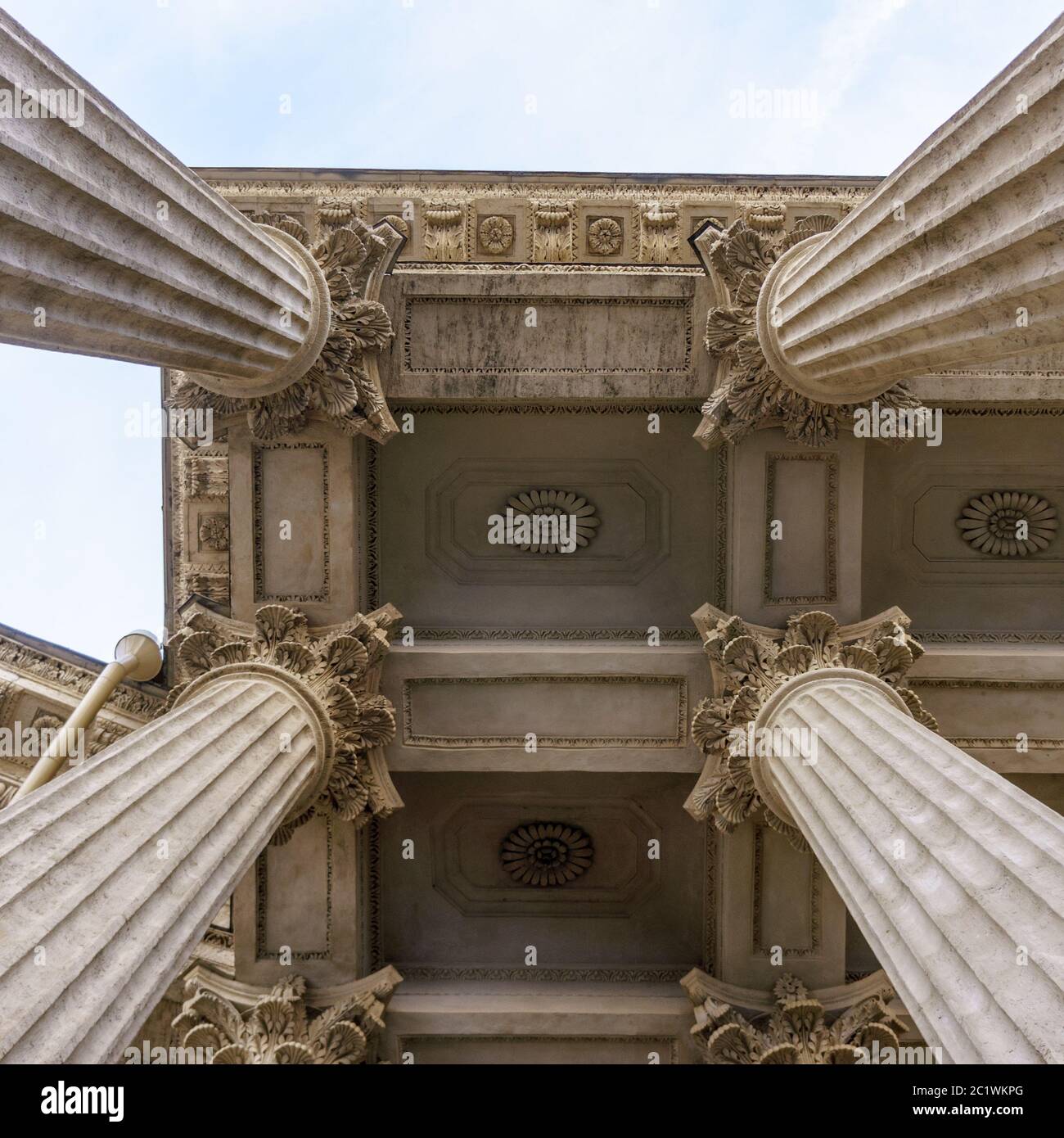 Vintage Old Justice Courthouse Column Stock Photo - Alamy
