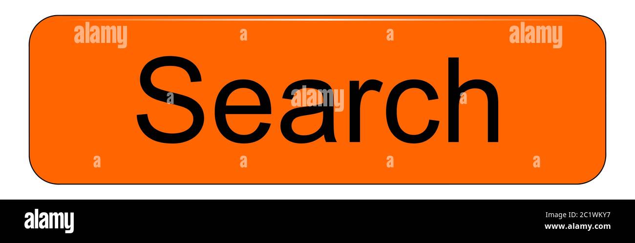 orange Search Button on white backround â€“ illustration Stock Photo ...