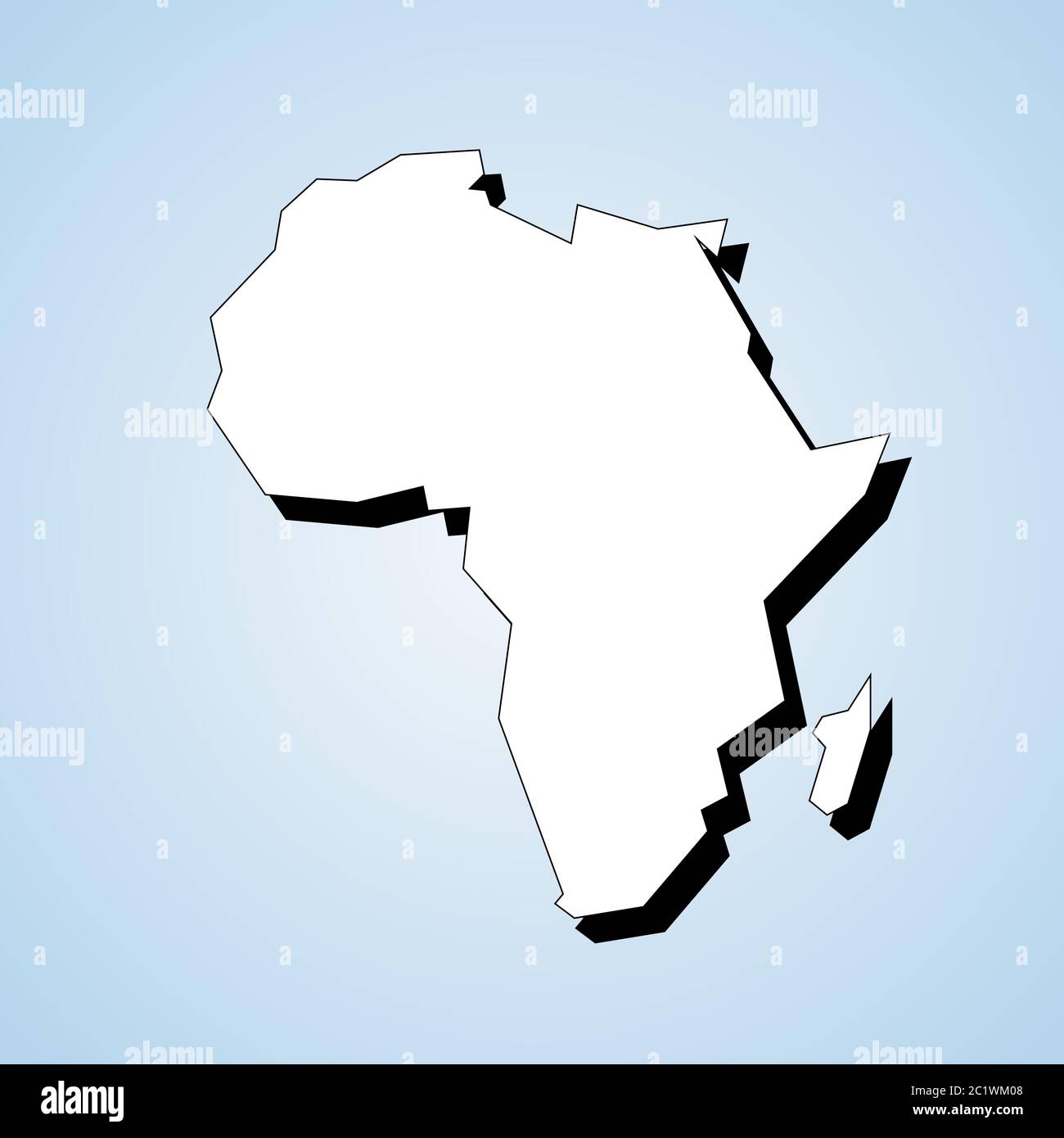 Africa Map Shape