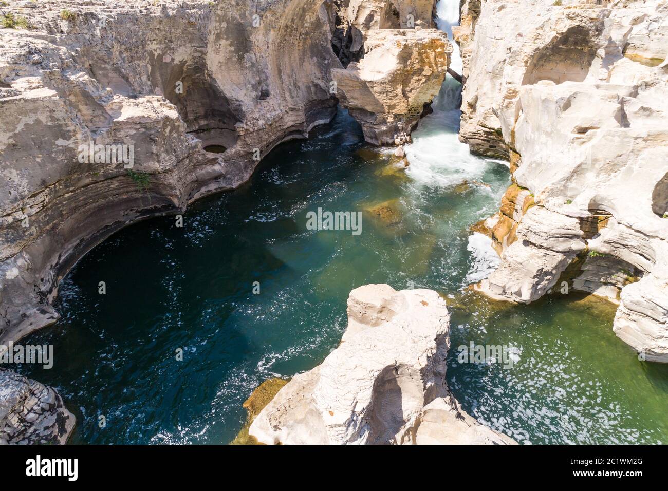 birdview of a waterfall Stock Photo - Alamy