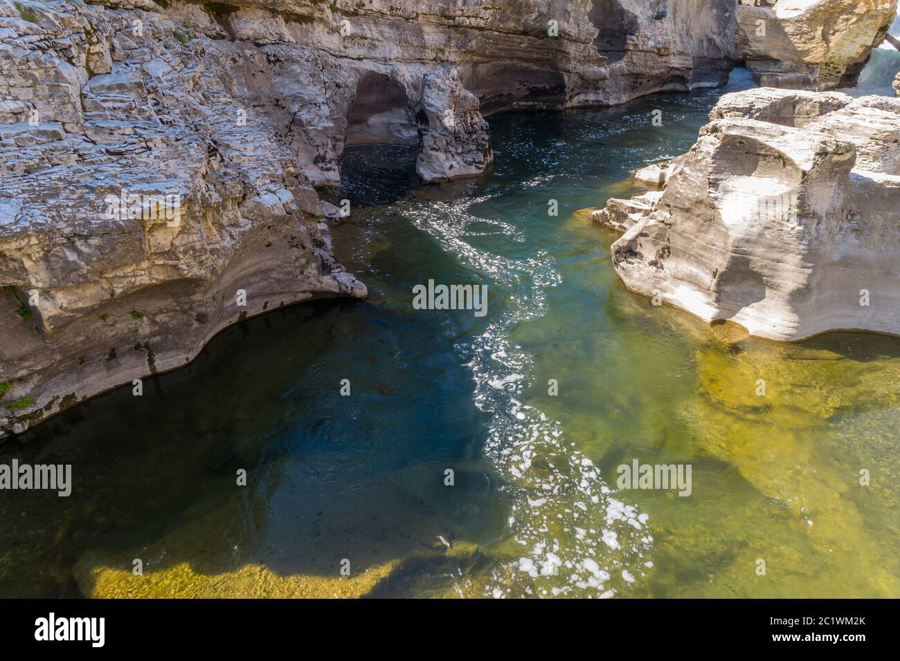 birdview of a waterfall Stock Photo - Alamy