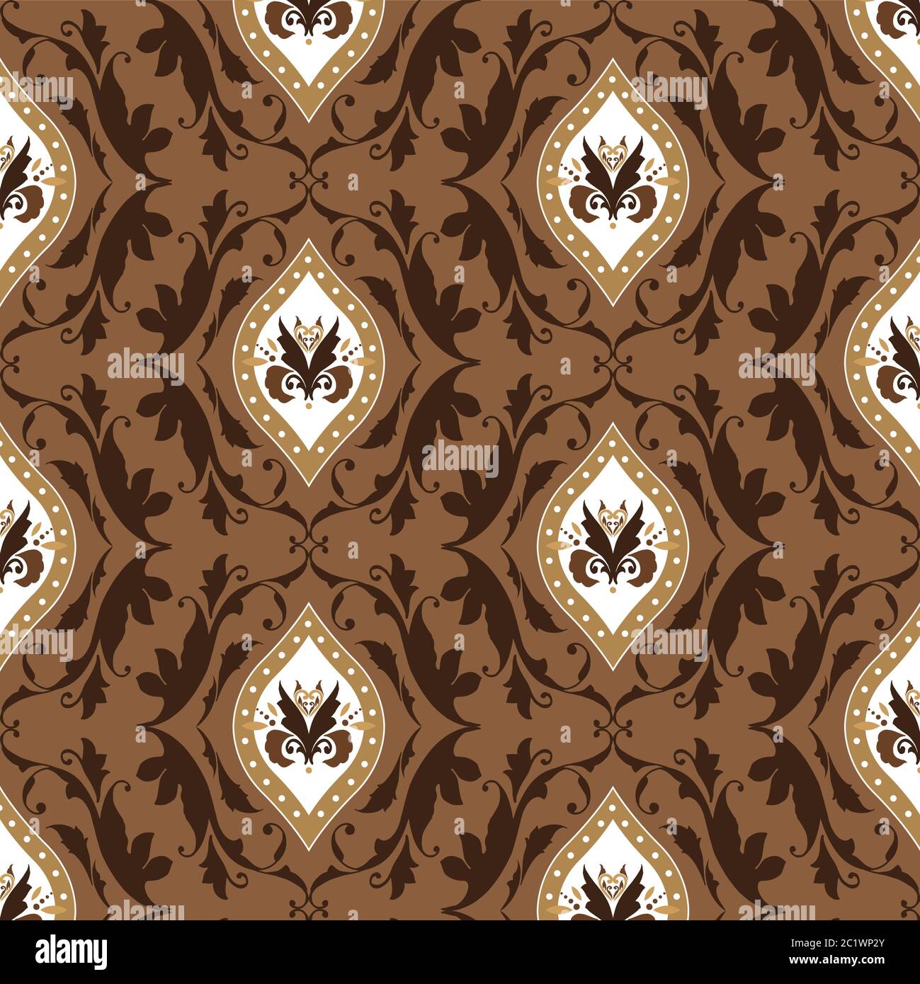 Simple mocca brown color design for typical tradisional batik java ...
