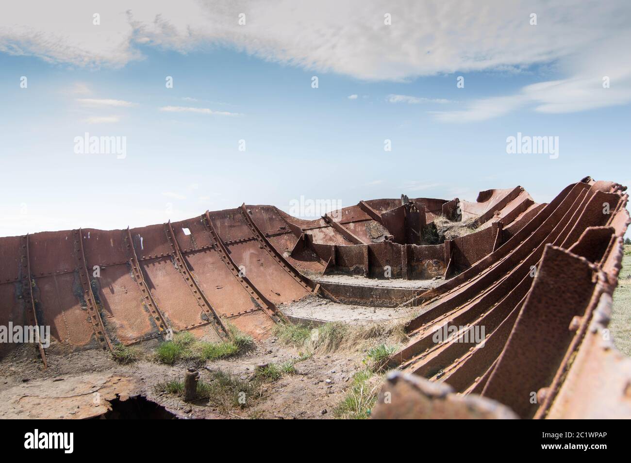 Shipwreck at high tide hi-res stock photography and images - Alamy