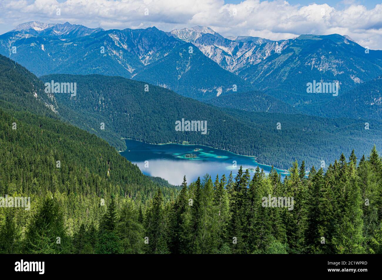 Eibsee lake from above hi-res stock photography and images - Alamy