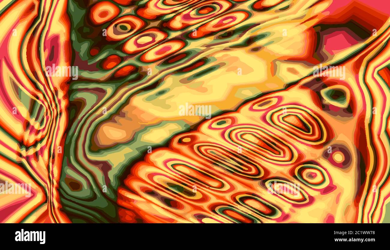 Abstract meditative color fractal background Stock Vector Image & Art ...