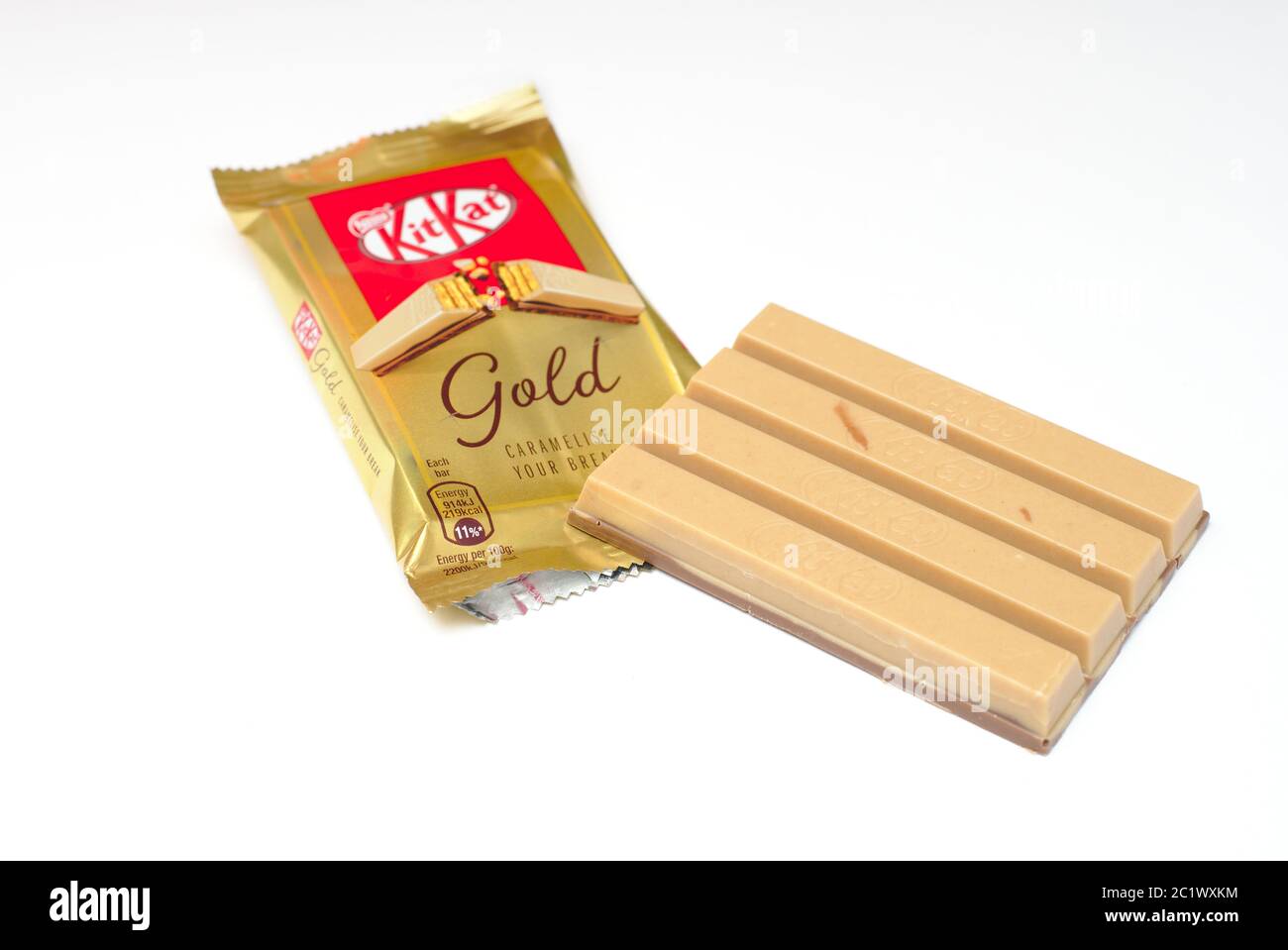 Kit Kat gold, UK limited edition Stock Photo - Alamy
