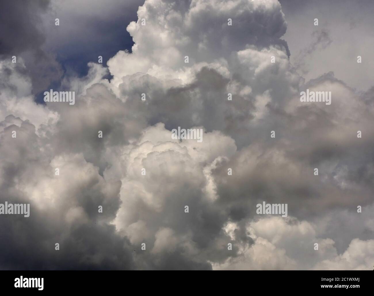 zoom big clouds in blue sky landscape Stock Photo - Alamy