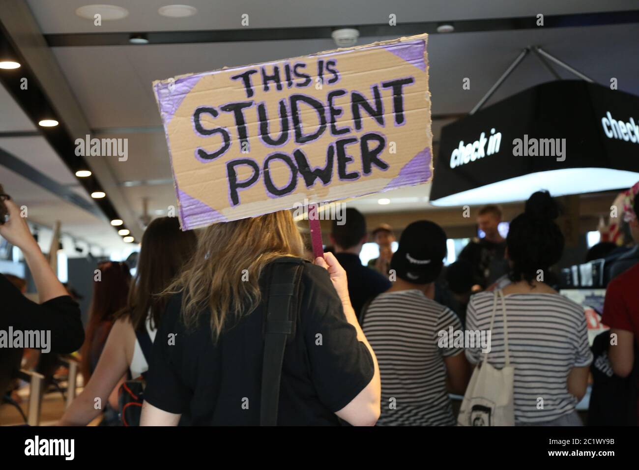A rally organised by the NTEU was held at Sydney University to save SCA ...