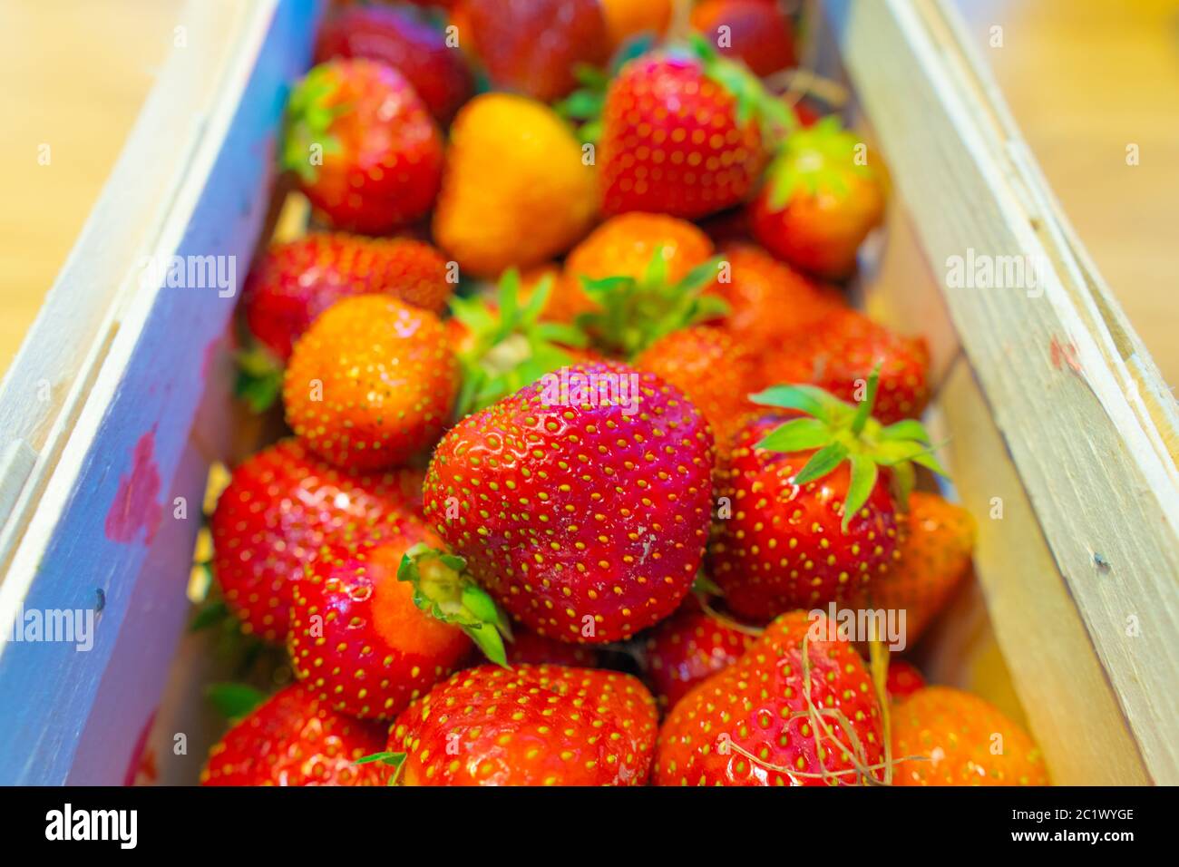 Strawberry. Fresh organic berries macro. Fruit background Stock Photo ...
