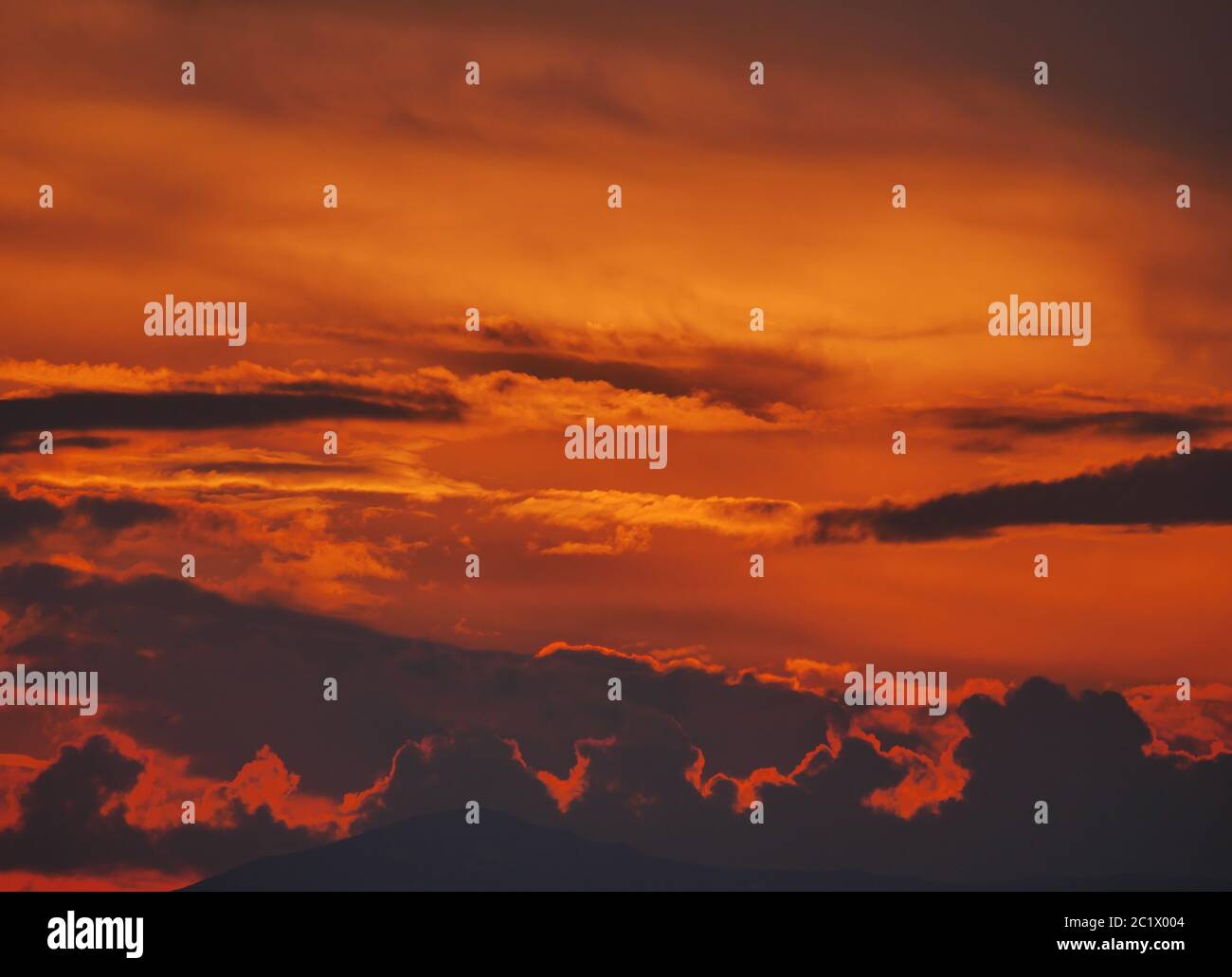 beautiful golden sunset light at sky landscape Stock Photo - Alamy