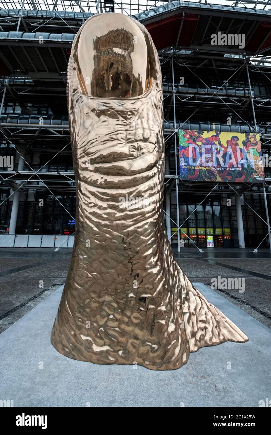 France Paris 12 - 2019: Pompidou Centre, a complex building in the ...