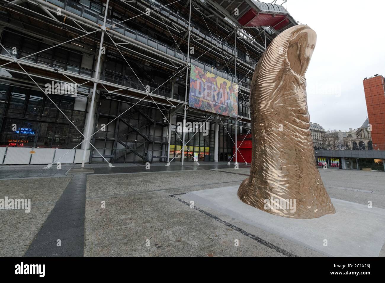 France Paris 12 - 2019: Pompidou Centre, a complex building in the ...