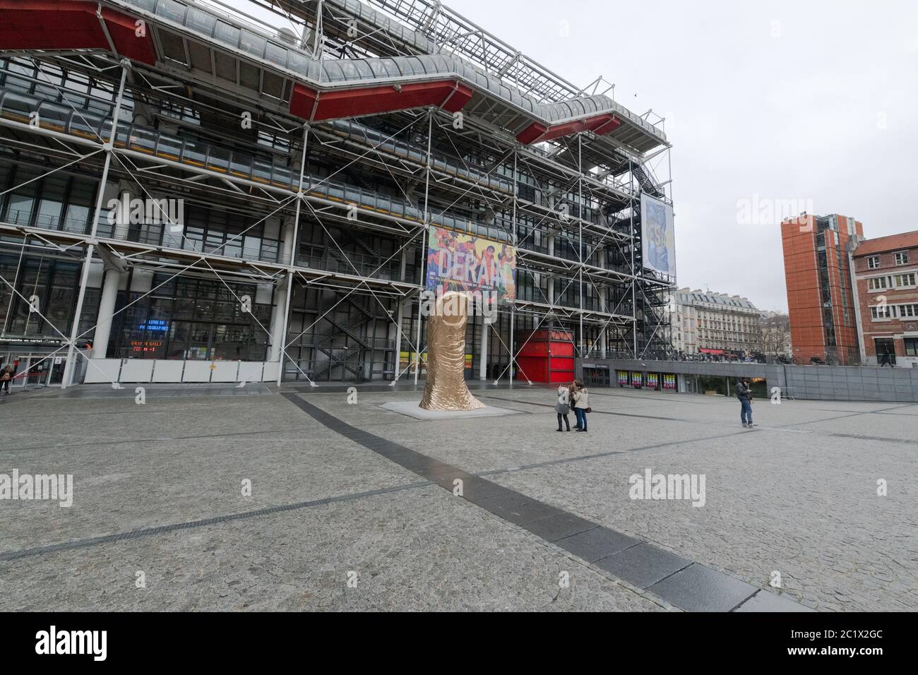 France Paris 12 - 2019: Pompidou Centre, a complex building in the ...