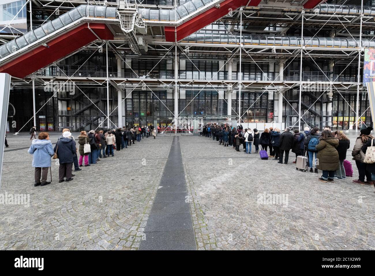 France Paris 12 - 2019: Pompidou Centre, a complex building in the ...