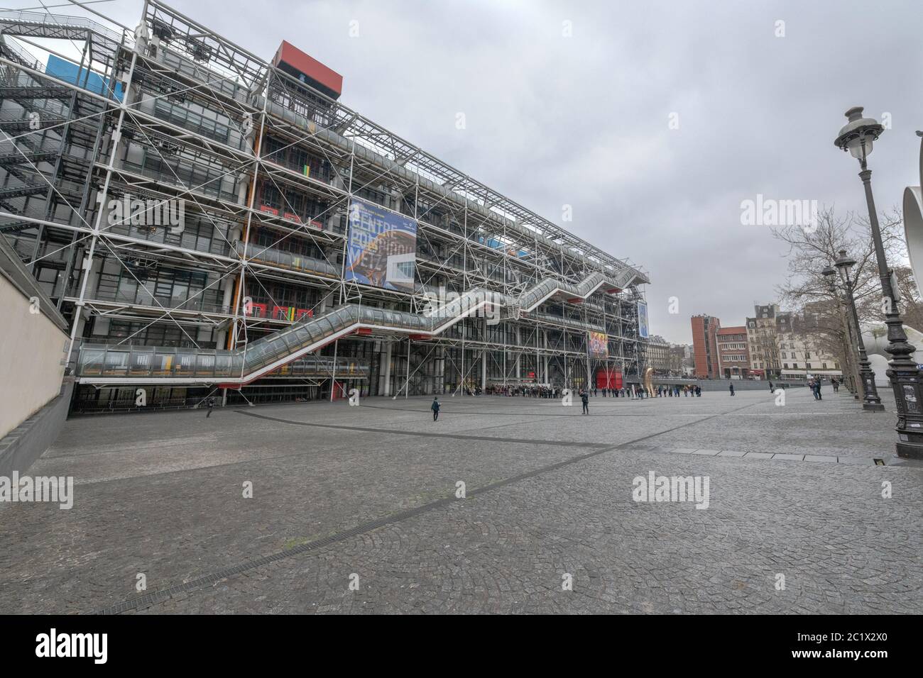 France Paris 12 - 2019: Pompidou Centre, a complex building in the ...