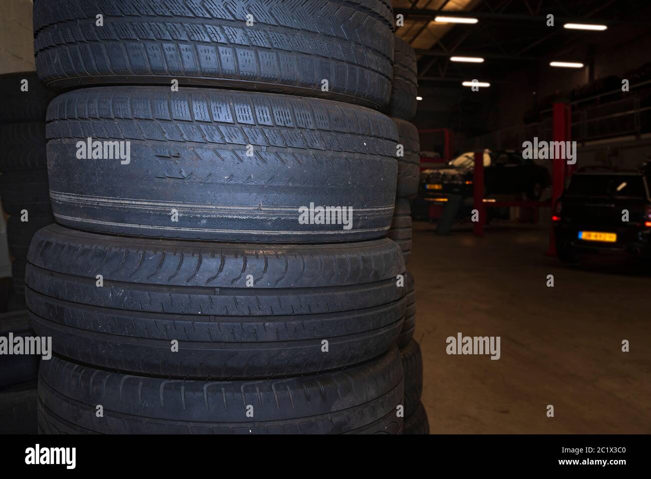 Tires Are On Top Of Each Other High Resolution Stock Photography and ...
