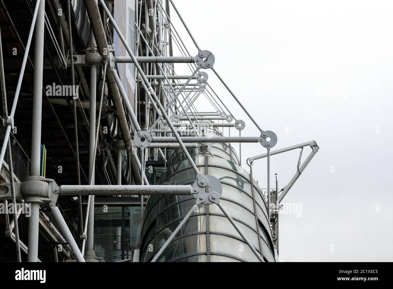 France Paris 12 - 2019: Pompidou Centre, a complex building in the ...