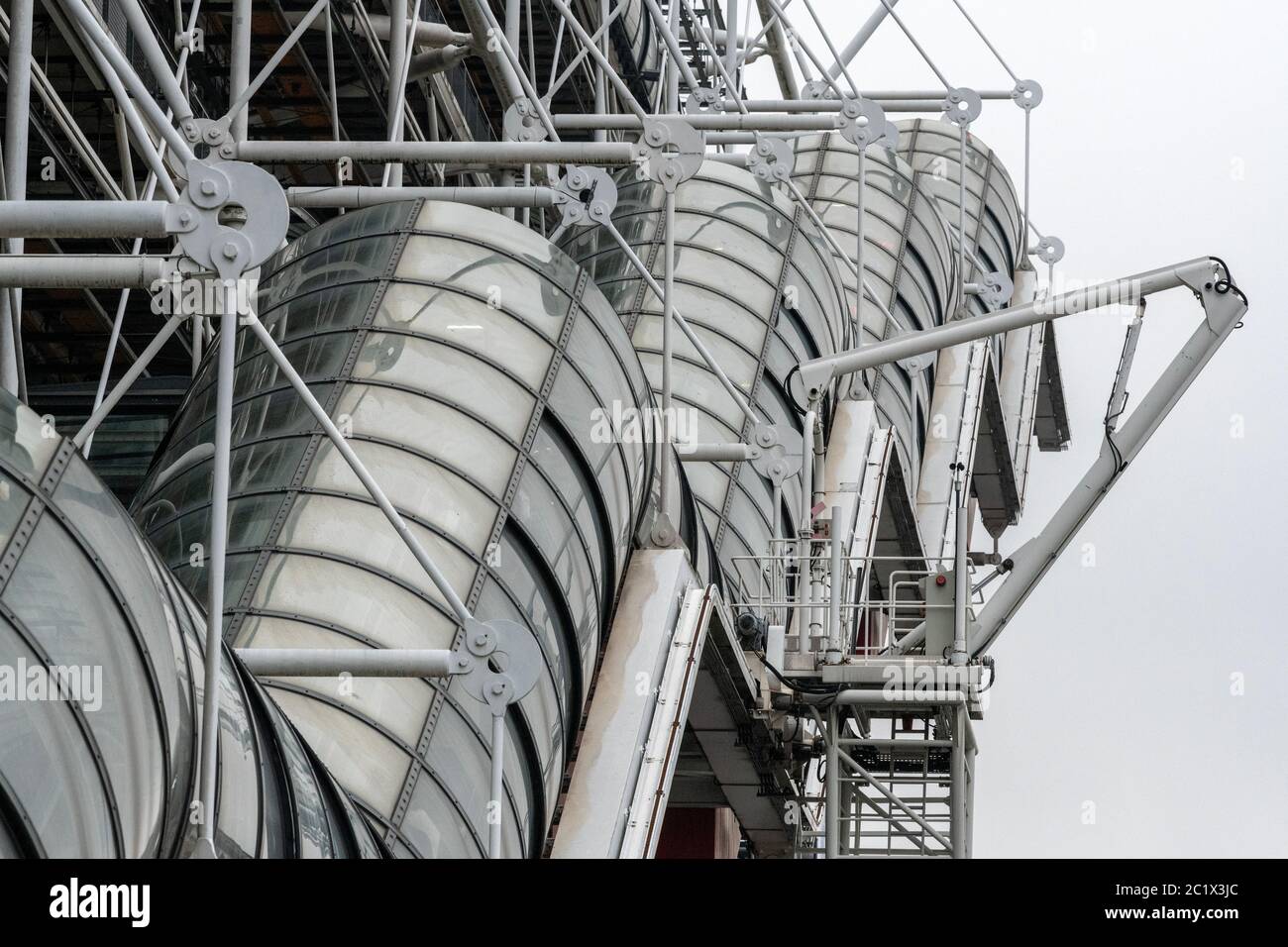 France Paris 12 - 2019: Pompidou Centre, a complex building in the ...