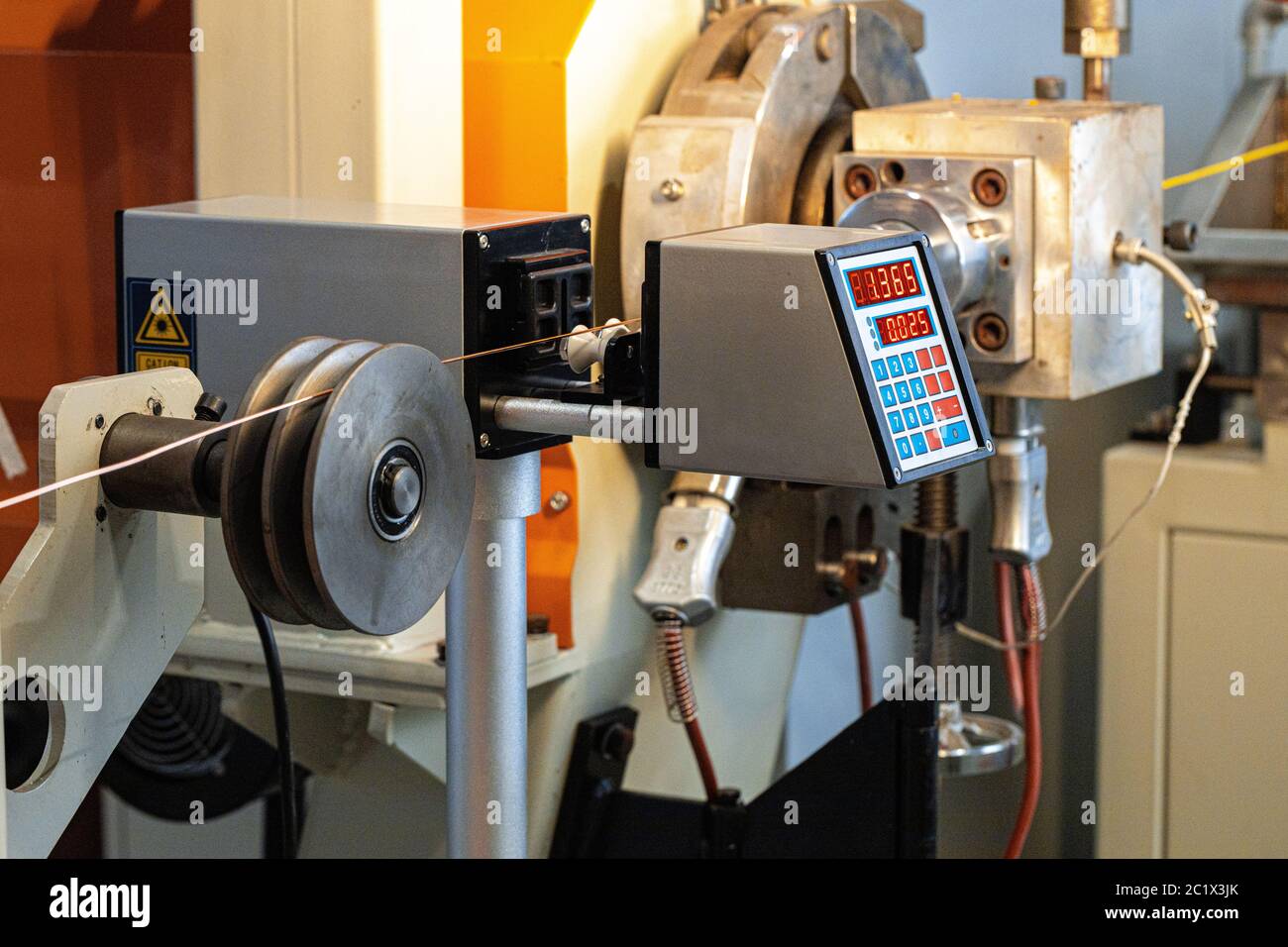 Close up of control panel in industrial production factory Stock Photo ...