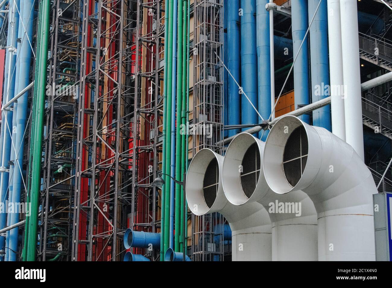 France Paris 12 - 2019: Pompidou Centre, a complex building in the ...
