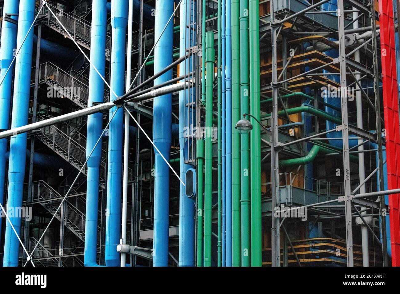France Paris 12 - 2019: Pompidou Centre, a complex building in the ...