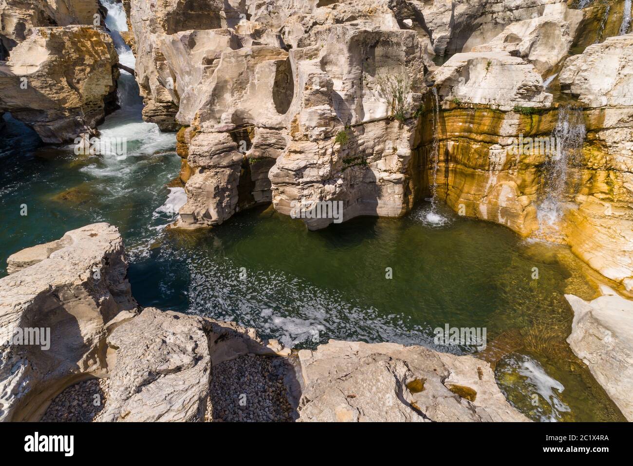 birdview of a waterfall Stock Photo - Alamy