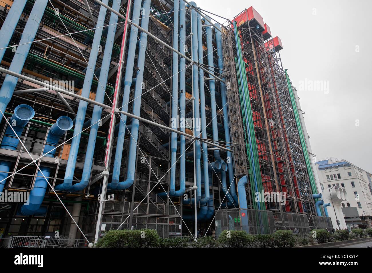 France Paris 12 - 2019: Pompidou Centre, a complex building in the ...