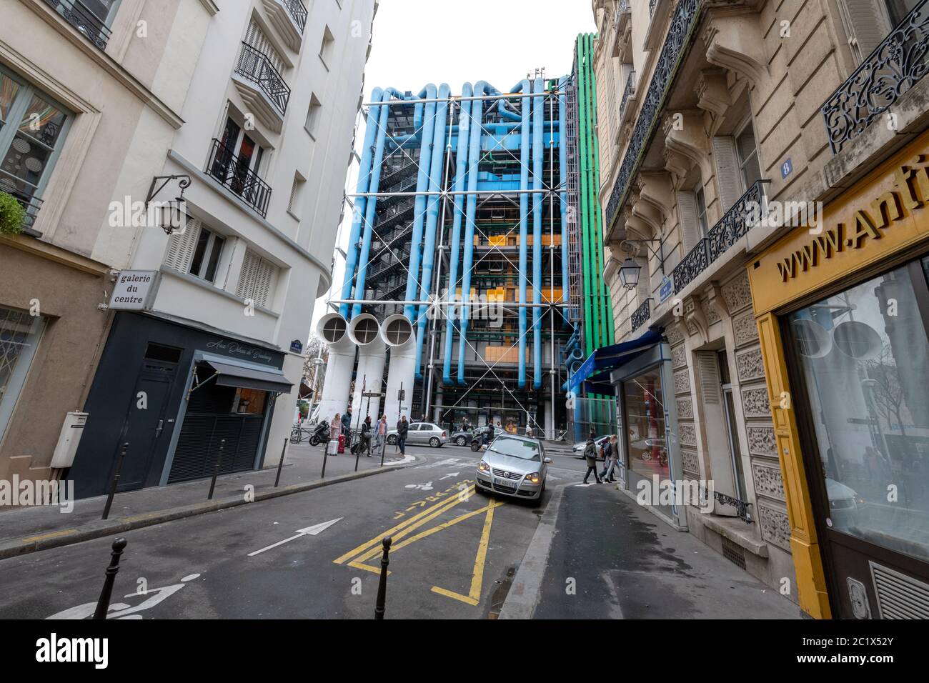 France Paris 12 - 2019: Pompidou Centre, a complex building in the ...