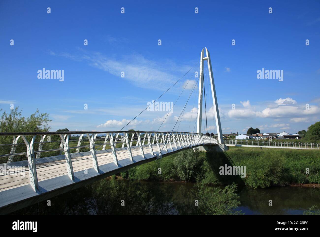 Cycle path footbridge hi-res stock photography and images - Alamy