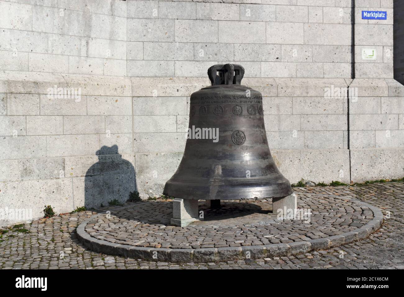 Bell at the market place Stock Photo - Alamy